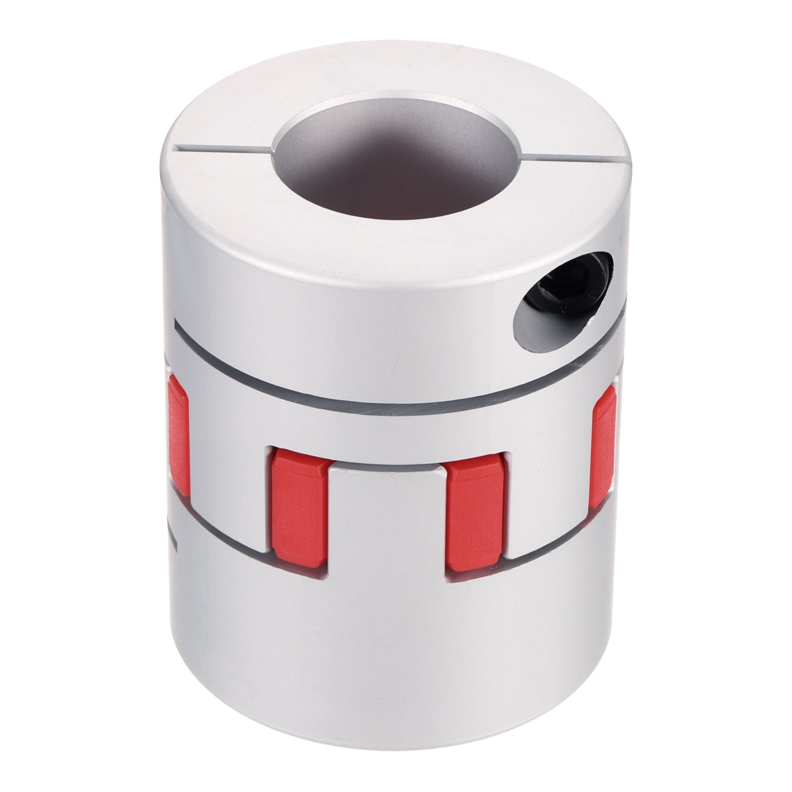 Aluminum Shaft Coupling 28mm to 28mm Coupling L66mm x D55mm Coupler Jaw ...