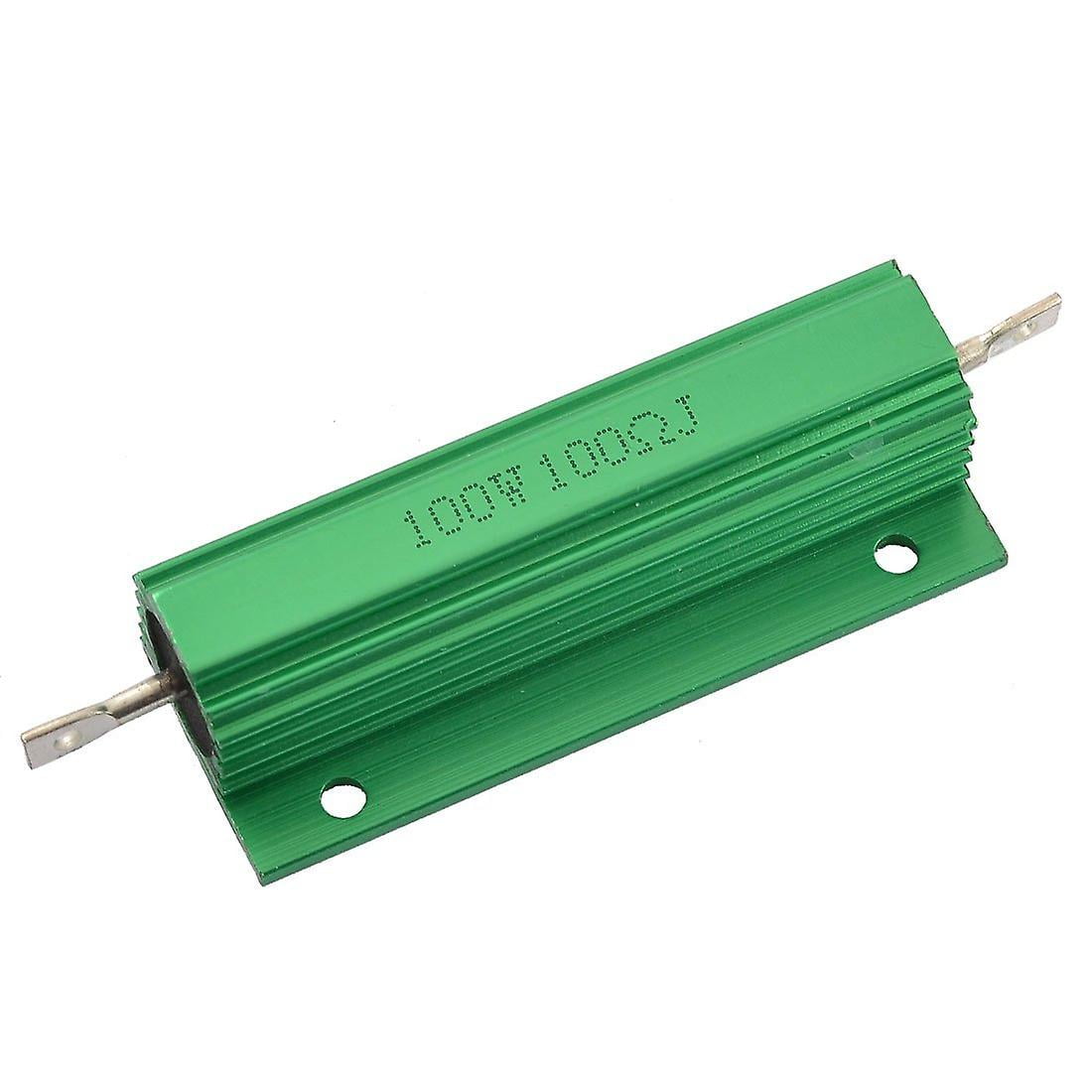 Aluminum Shell 100W Watt 100 Ohm Wirewound Power Resistor - Walmart.com