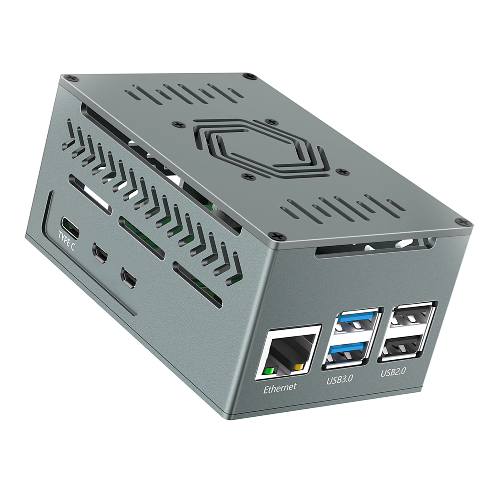 Aluminum Shell Case For PC Mainboard Protective Box With Cooling Fan ...