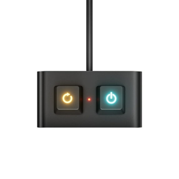 Aluminum Shell Eternal PC Power Reset Switch With Mechanical Keycap And ...