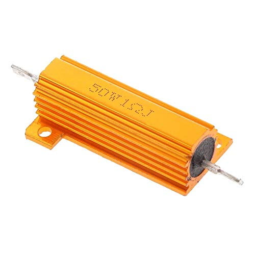 Aluminum Shell Resistor 50W 1 Ohm Heatsink Resistor Chassis Tap Mounted ...