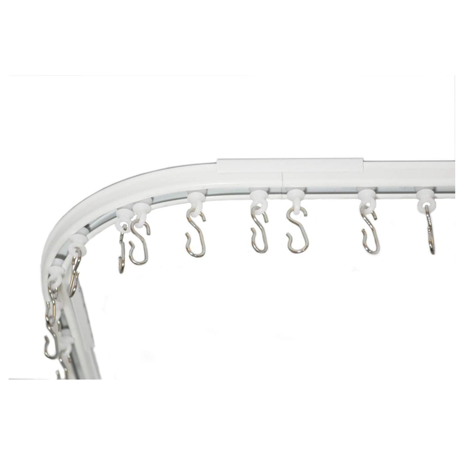 Aluminum Shower Curtain Track Set with Angled Bends in Multiple (60" X ...