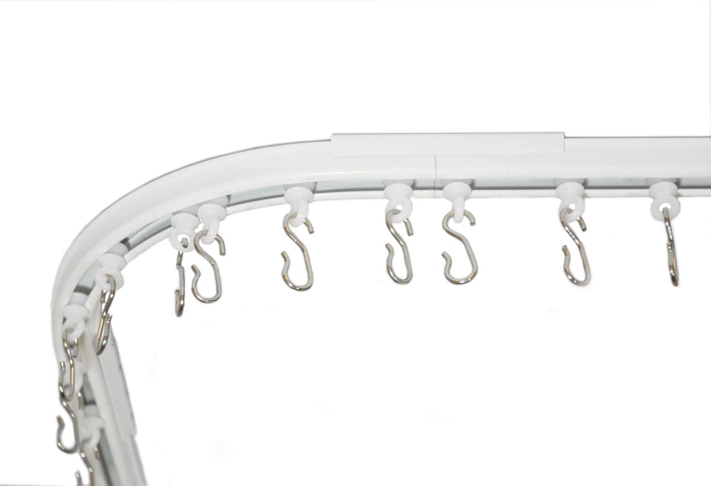 Aluminum Shower Curtain Track Set with Angled Bends in Multiple Styles ...