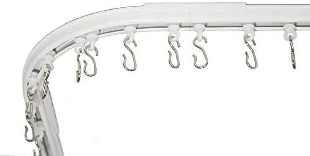 Aluminum Shower Curtain Track Set with Angled Bends in Multiple Styles ...