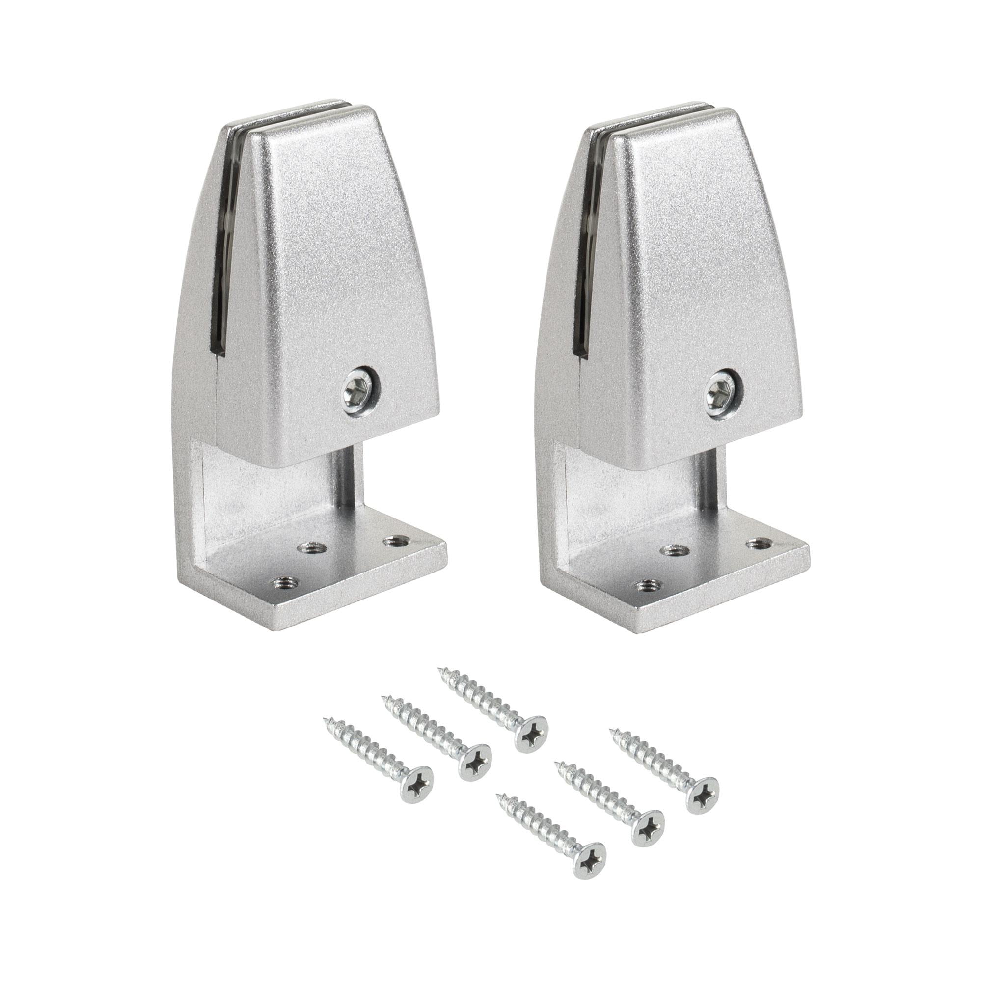 Aluminum Side Mount Desk Partition Clamp for 1/8" to 1" Thick Panels ...