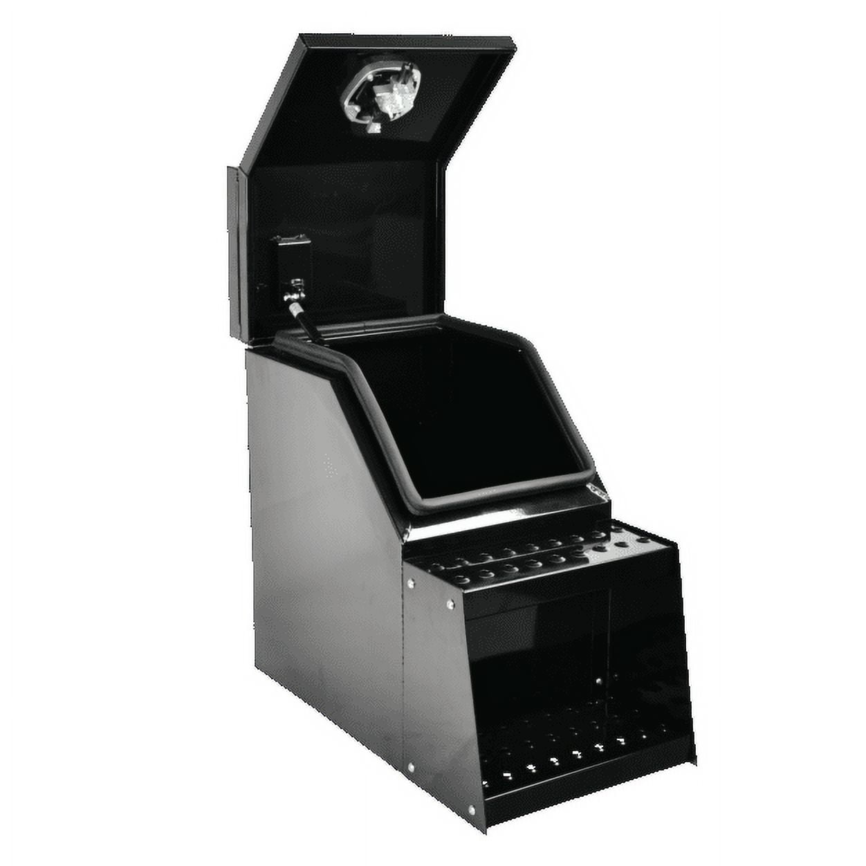 Aluminum Side Mount Semi Truck Tool Box with Saddle Step&Lock 25"x28 ...