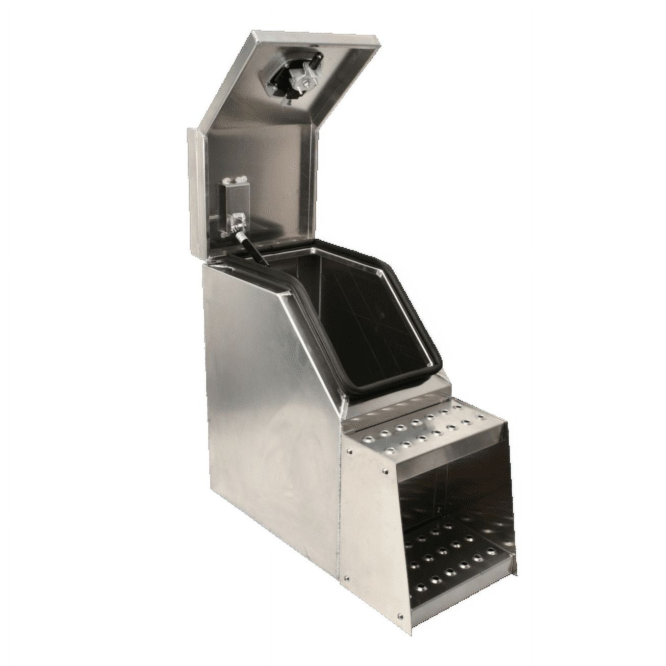 Aluminum Side Mount Semi Truck Tool Box with Saddle Step&Lock+Key 25 ...