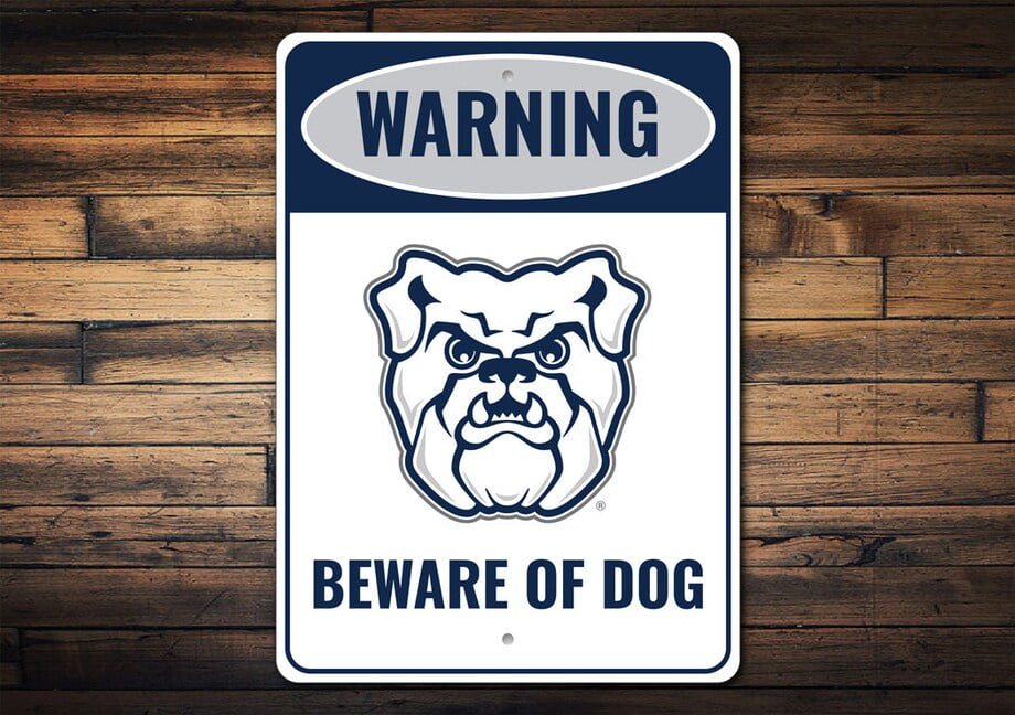 Aluminum Sign 12 x 16 inch - Butler Fan Sign Butler Bulldog Sign Butler ...