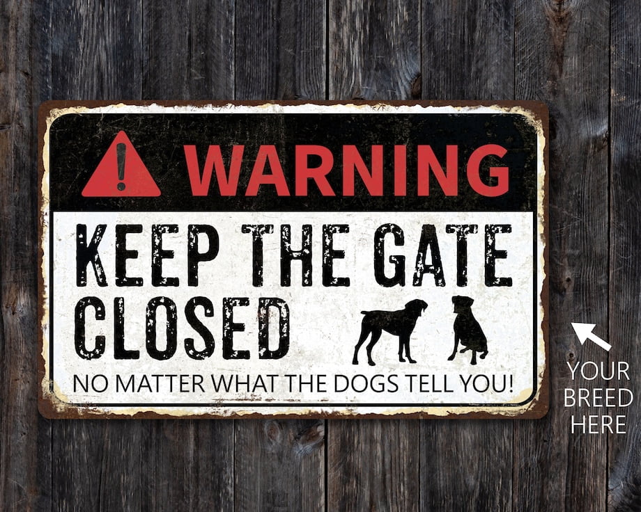 Aluminum Sign 12 x 16 inch - Warning Sign Dog Warning Sign Metal Signs ...