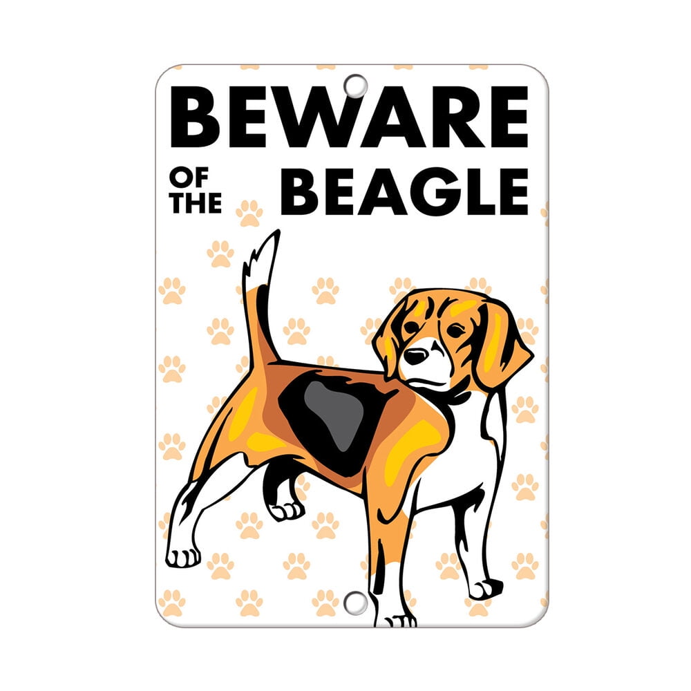 Aluminum Sign 8 x 12 inch - Beware of BEAGLE DOG Metal Sign - Walmart.com