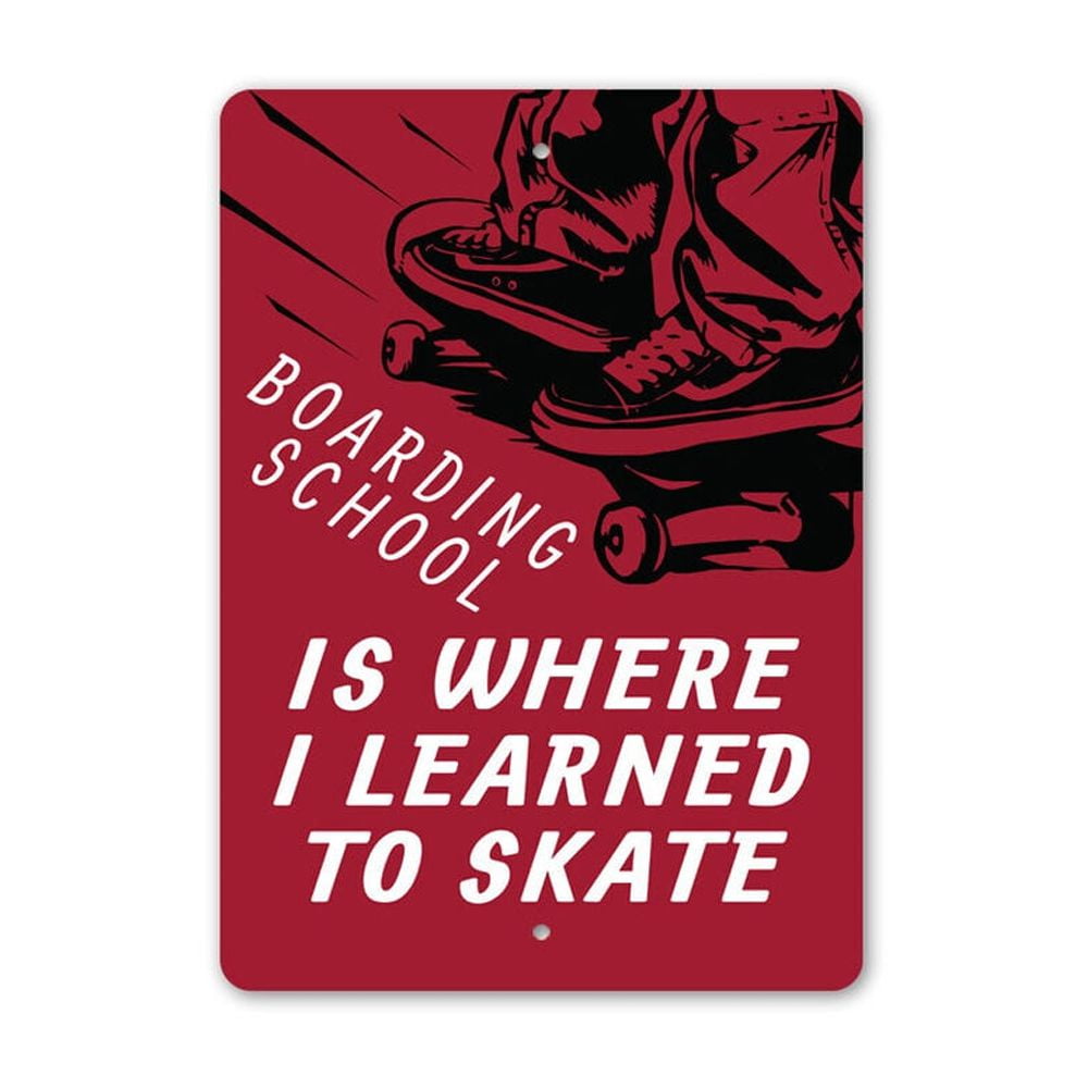 Aluminum Sign 8 x 12 inch - Boarding School Metal Sign - Walmart.com