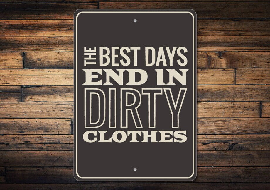 Aluminum Sign 8 x 12 inch - Dirty Clothes Sign Laundry Phrase Sign ...