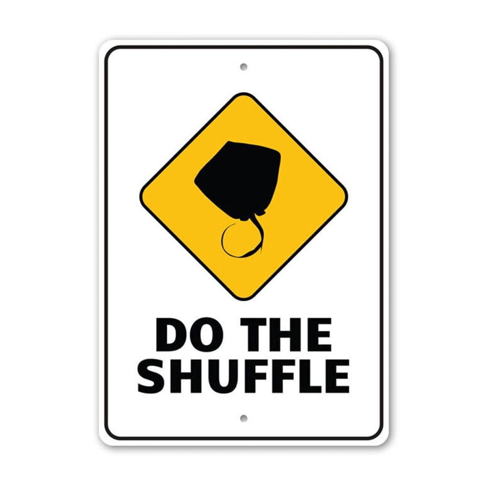 Aluminum Sign 8 x 12 inch - Do The Shuffle Marine Life Sign Beach House ...