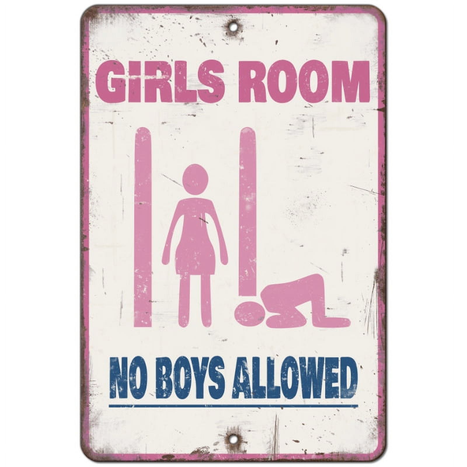 Aluminum Sign 8 x 12 inch - Metal Sign Novelty Restroom Bar - Walmart.com