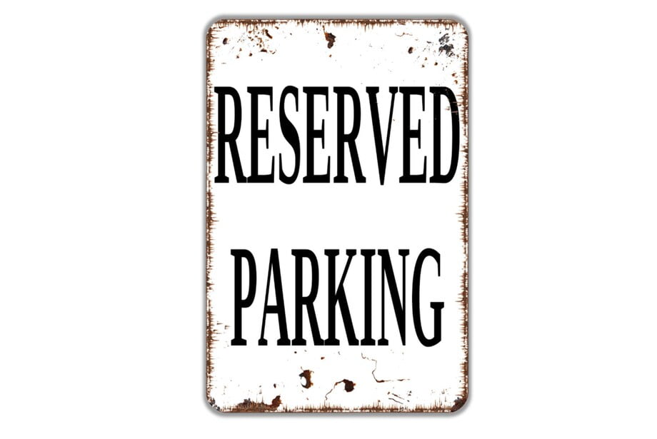 Aluminum Sign 8 X 12 Inch Reserved Parking Metal Sign Do Not Park