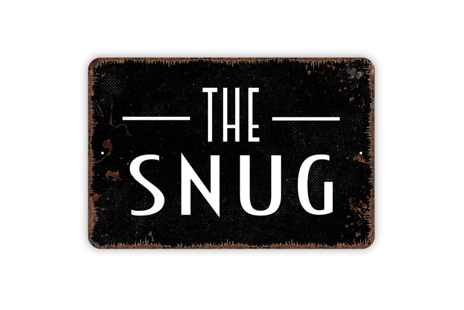 Aluminum Sign 8 x 12 inch - The Snug Sign Metal Indoor or Outdoor Wall ...