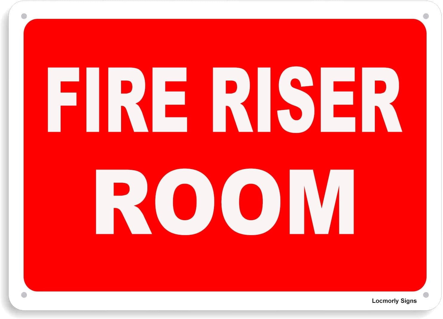 Aluminum Sign Fire Riser Room Sign, 8x12 Inch, Metal Sign for Room ...