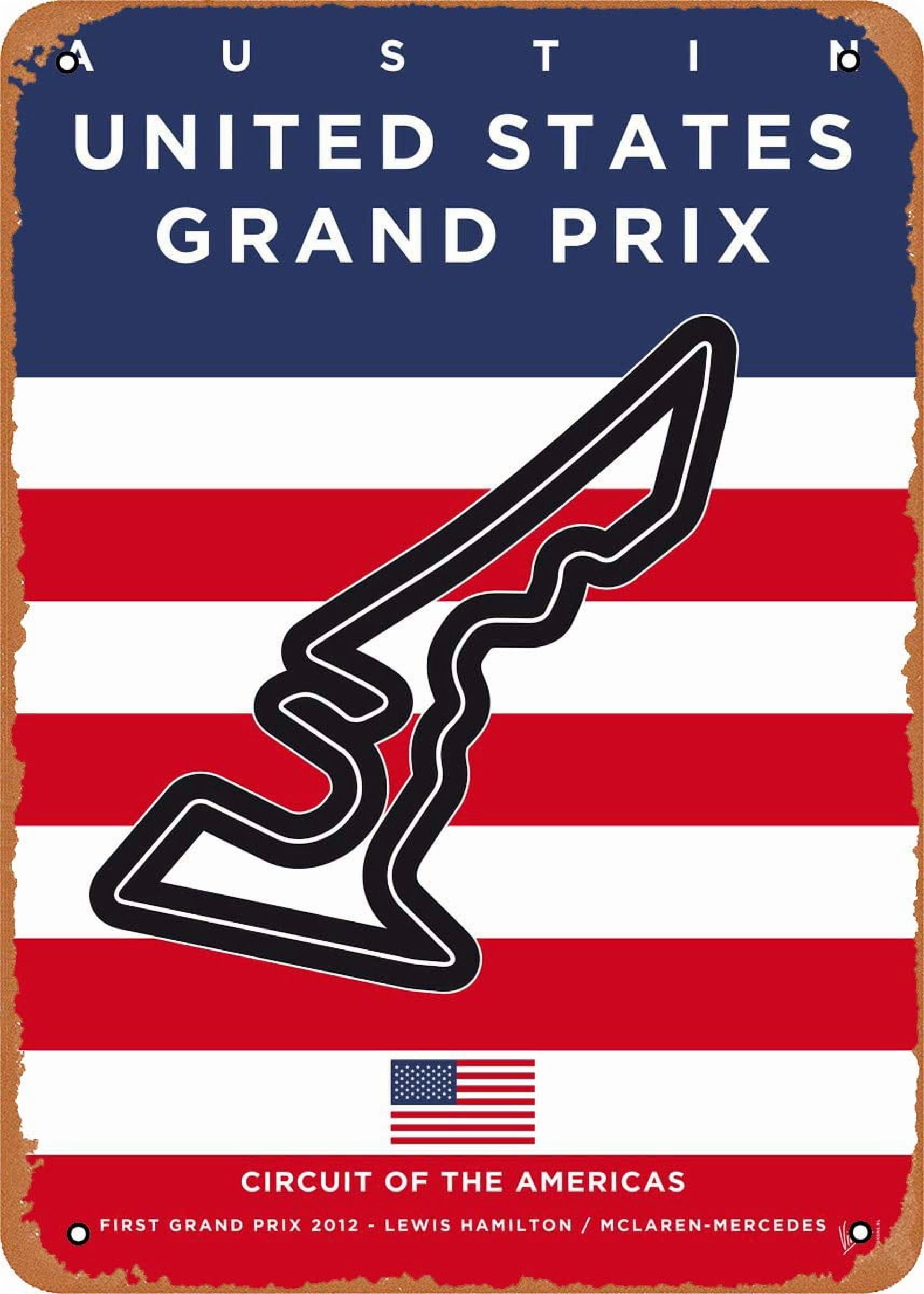Aluminum Sign For Vintage Look Metal Sign - My F1 Racetrack Posters My ...