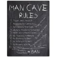 Aluminum Sign Man Cave 14 Rules Chalkboard List by Flag Emotes ...