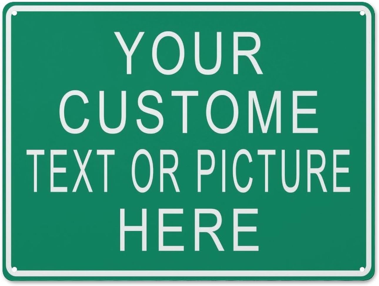 Aluminum Sign Waterproof, Fade and Scratch Resistant, Metal Sign ...