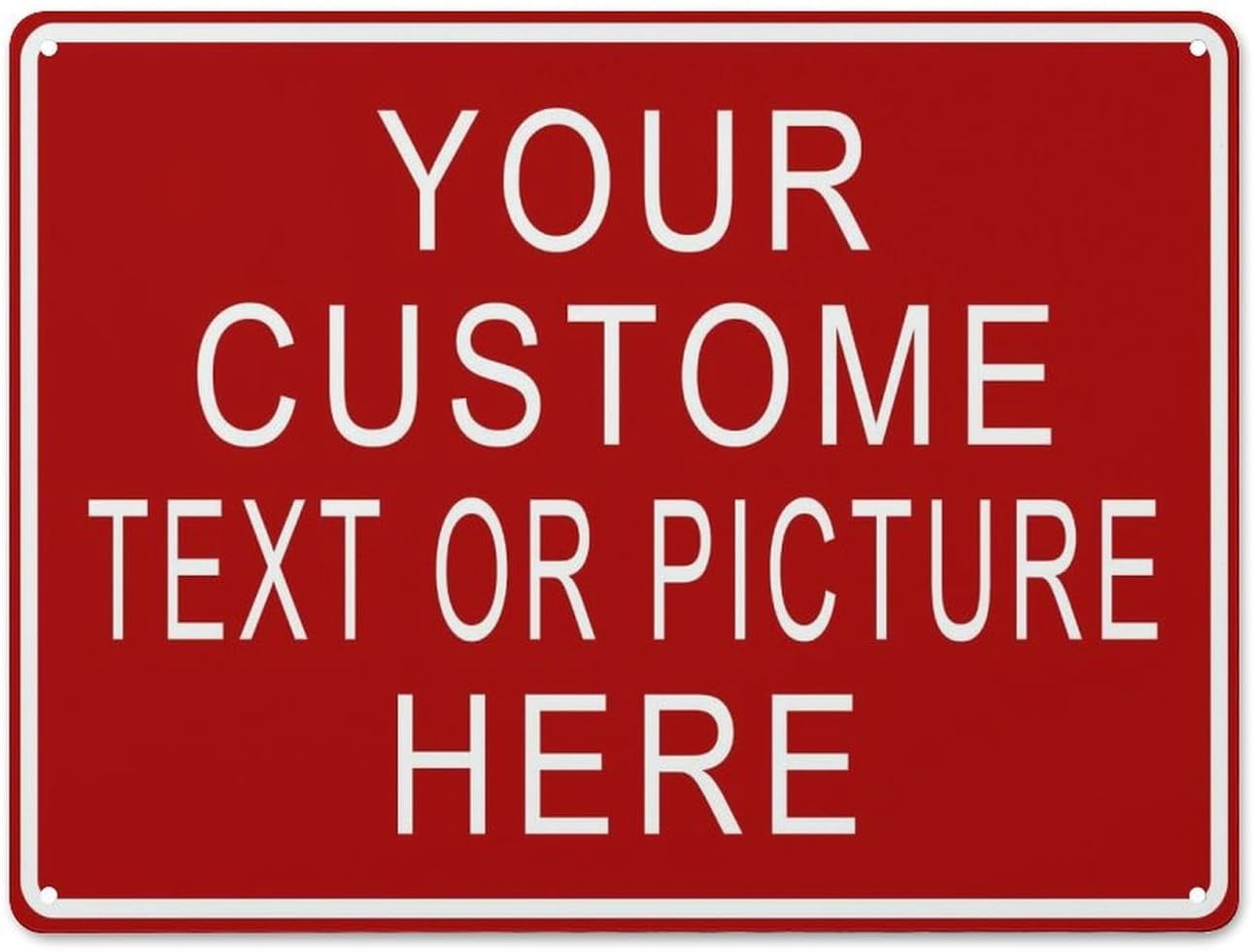 Aluminum Sign Waterproof, Fade and Scratch Resistant, Metal Sign ...