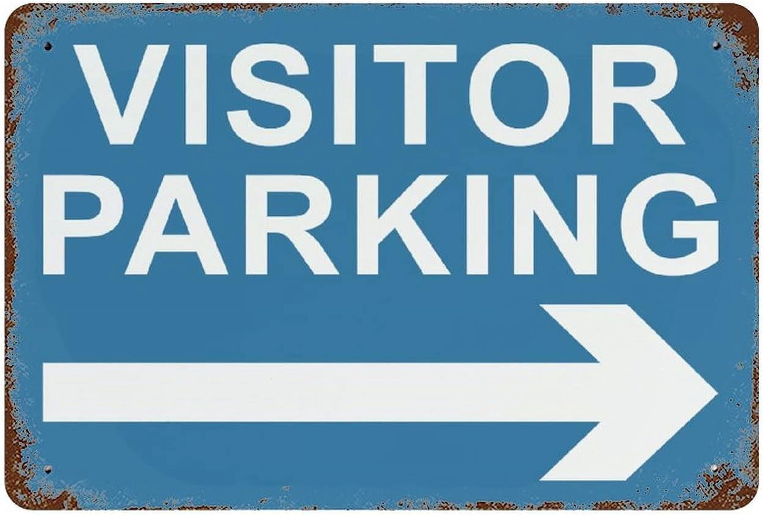 Aluminum Signs 8"x12" Visitor Parking Personalized Metal Tin Sign ...