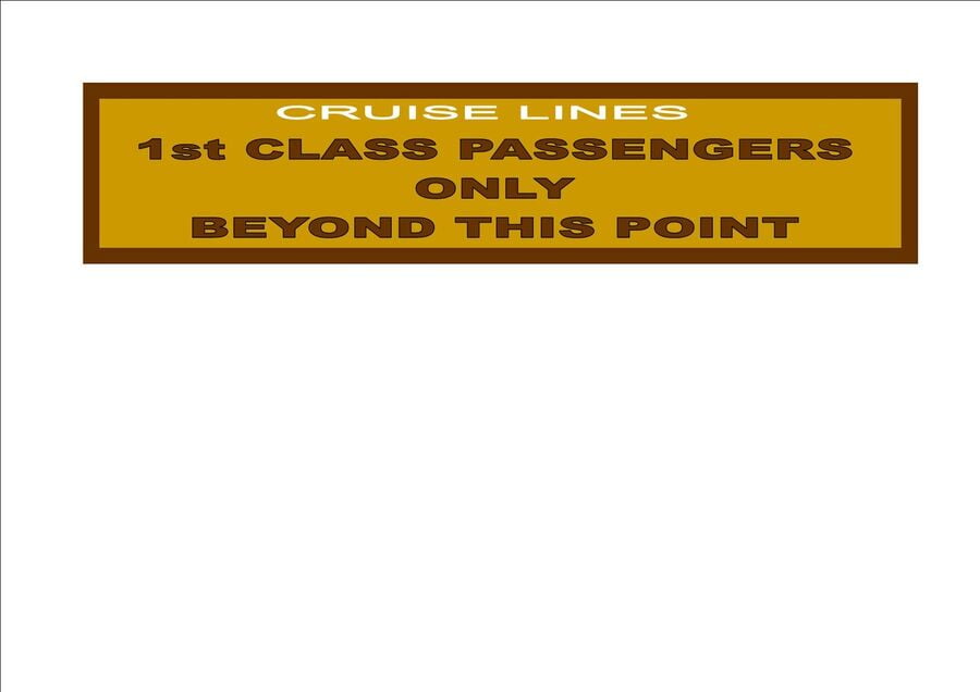 Aluminum Signs Size: 4 x 16 Inch Cruise Ship Sign Reproduction First ...