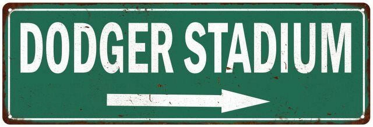 Aluminum Signs Size: 4 x 16 Inch Dodger Stadium Vintage Look Ballpark ...