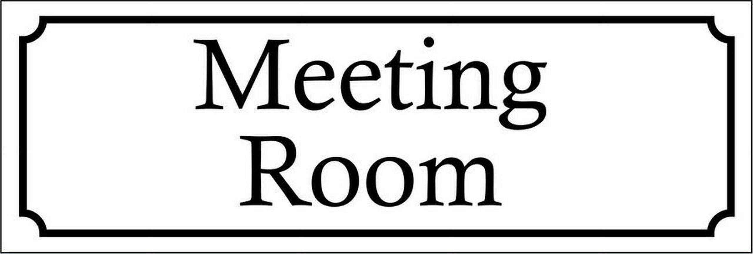 Aluminum Signs Size: 4 x 16 Inch MEETING ROOM DOOR SIGN METAL SIGN ...