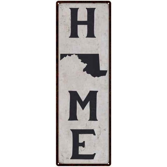 Aluminum Signs Size: 4 x 16 Inch Maryland is My Home Vintage Chic Wall ...