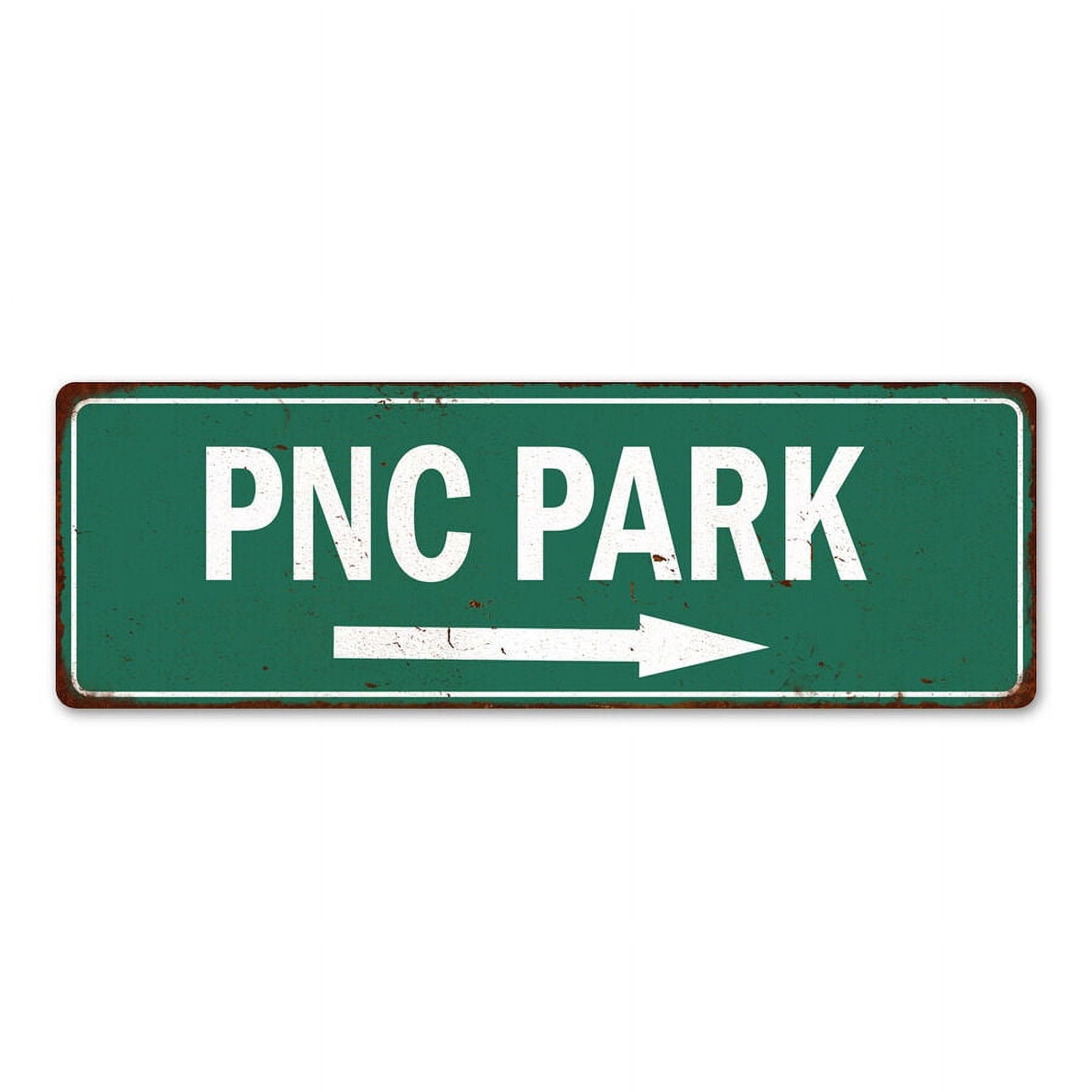 Aluminum Signs Size: 4 x 16 Inch PNC Park Vintage Look Ballpark ...