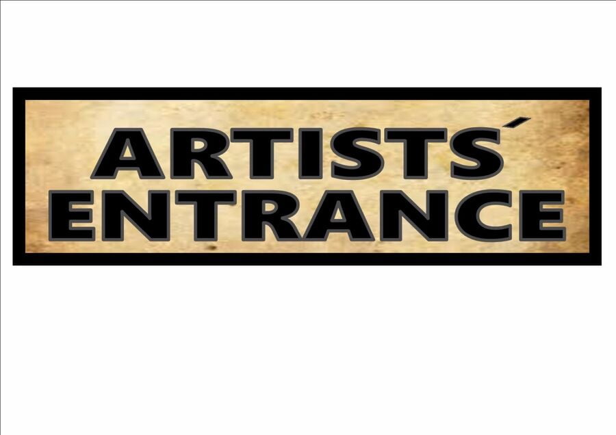 Aluminum Signs Size: 4 x 16 Inch Theatre Artist Entrance Reproduction ...