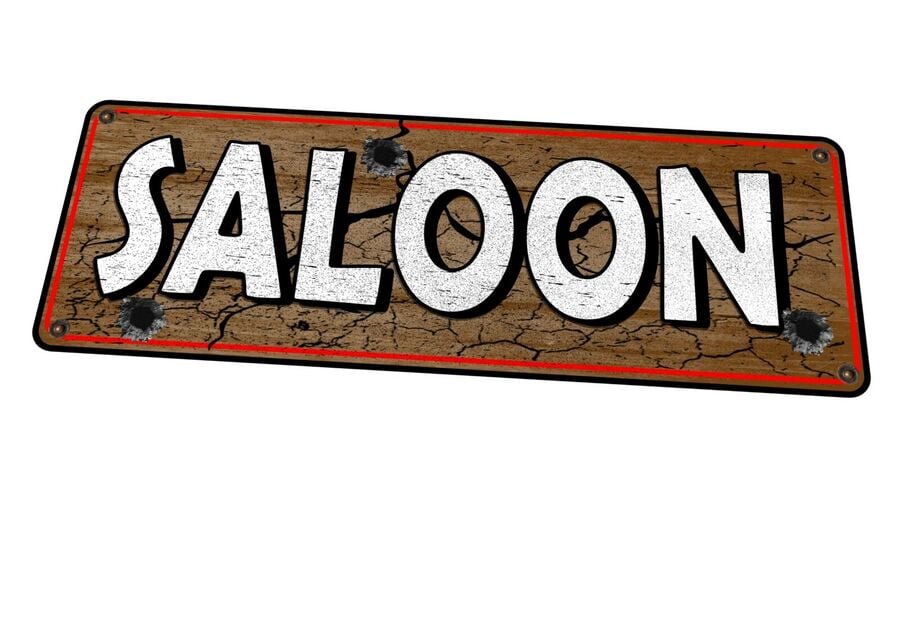 Aluminum Signs Size: 4 x 16 Inch Wild West Saloon Vintage Style Retro ...