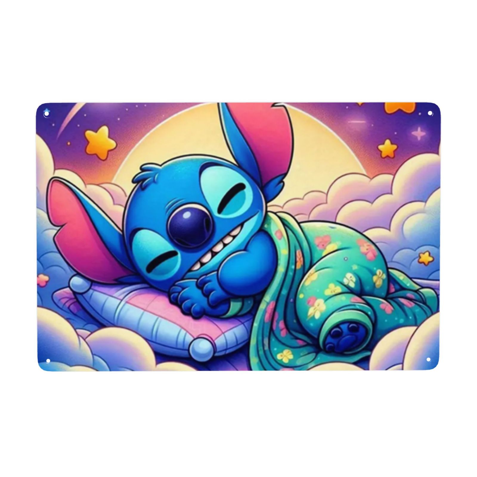 Aluminum Signs Stitch Is Sleeping Metal Sign Wall Sign Pub Sign For ...