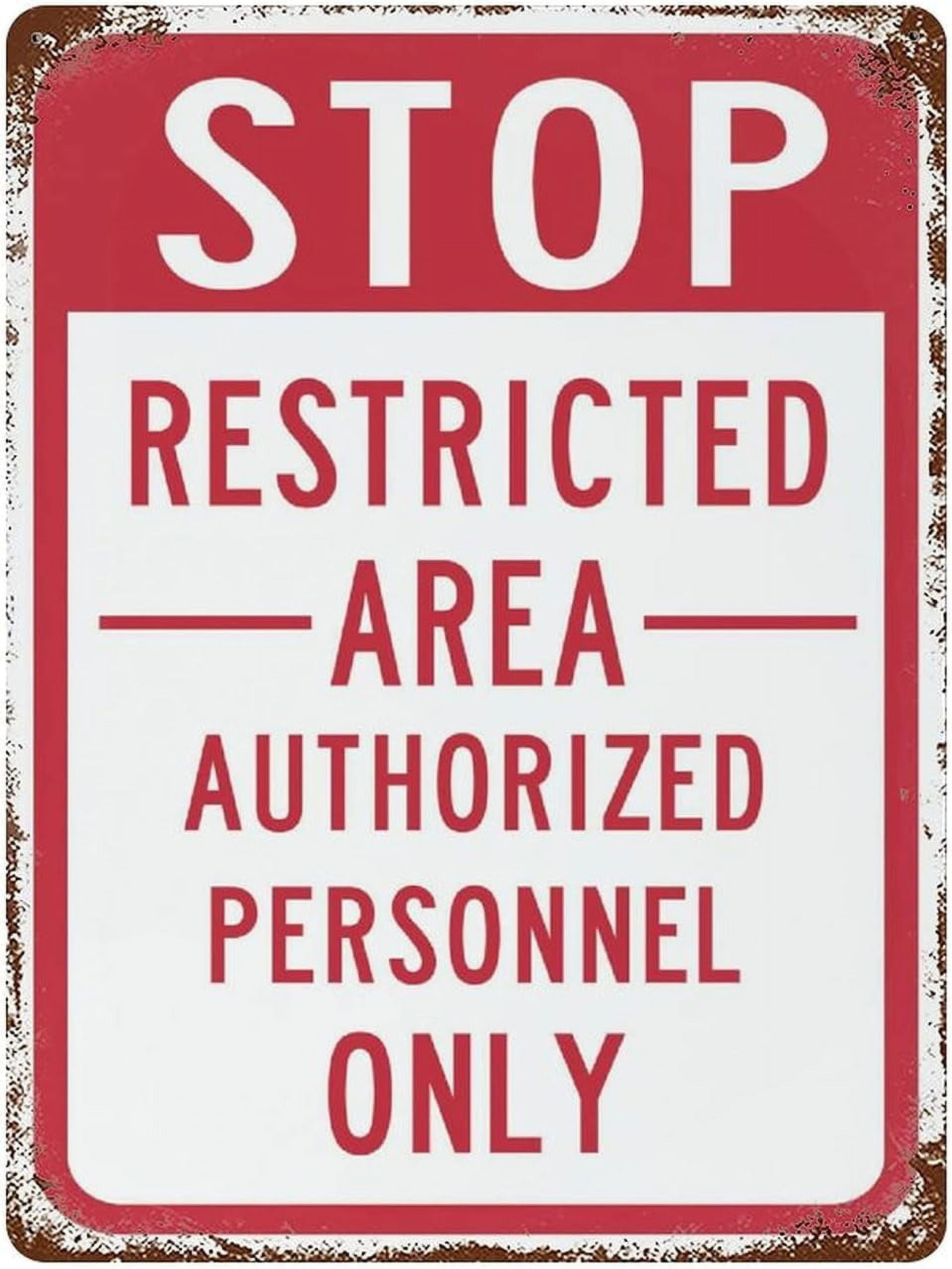 Aluminum Signs Stop All Visitors Must Report to Main Office 16"x12 ...