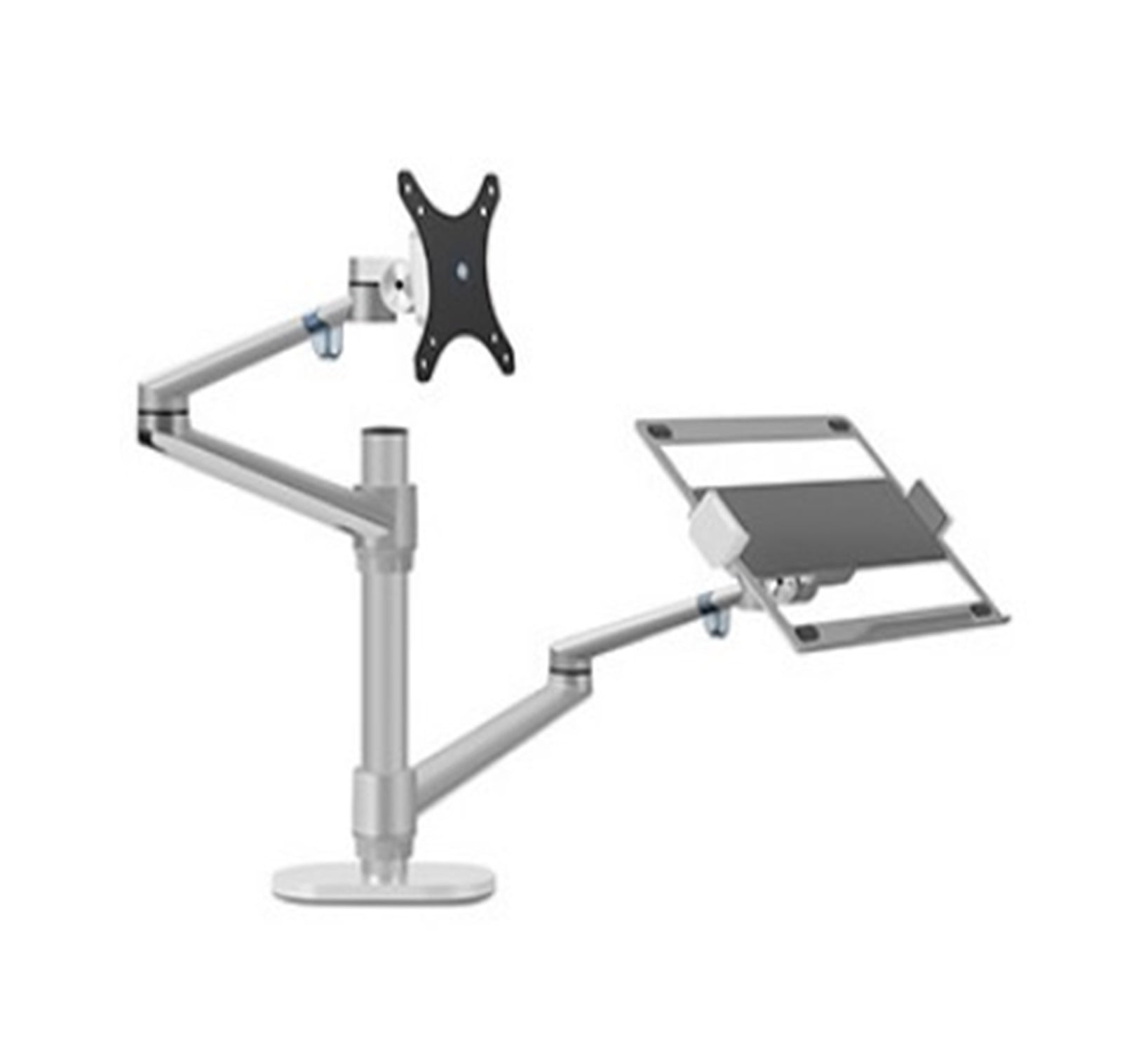 Aluminum Silver Ergonomics 10"-17" Desk Laptop Stand 32" Monitor ...