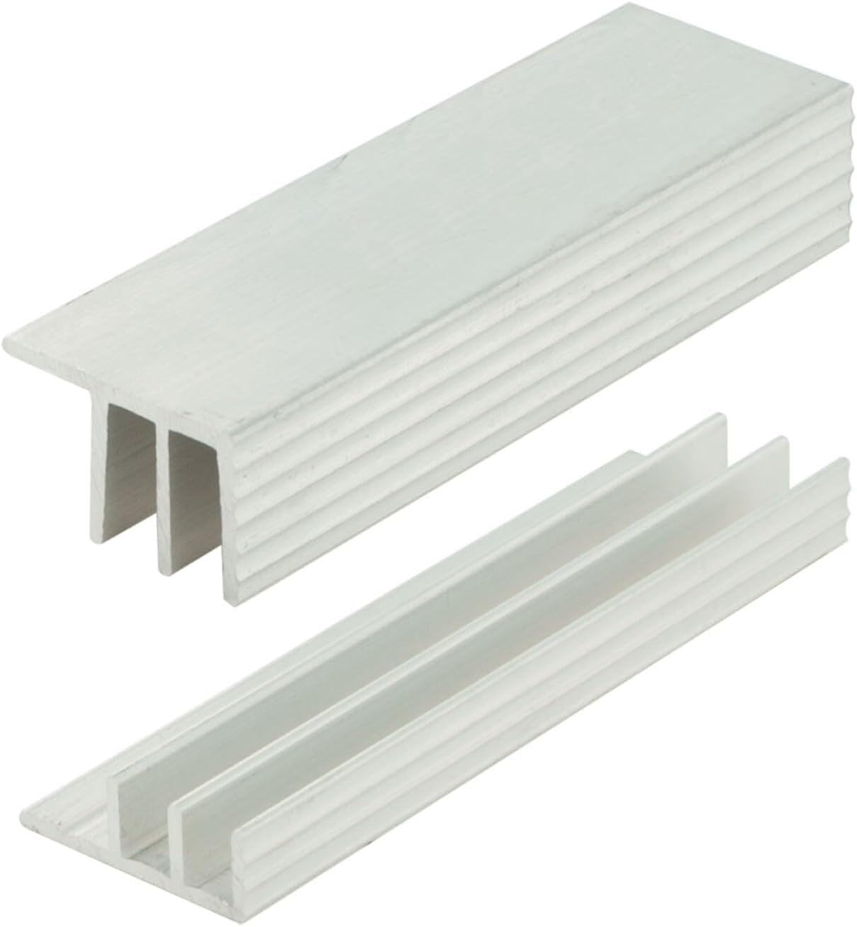 Aluminum Sliding Door Track with Mounting Leg for 1/8'' Glass or Wood ...