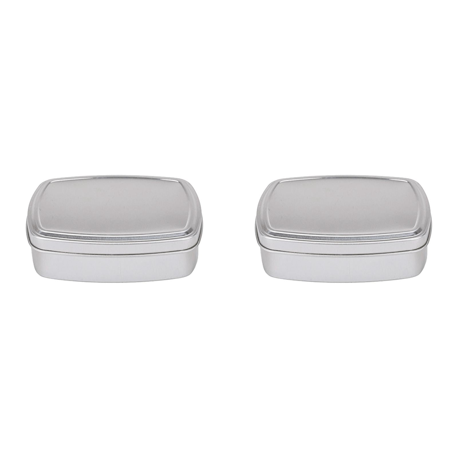 Aluminum Soap Dish With Lid, Rectangular Metal Tin Box For Camping Gym ...