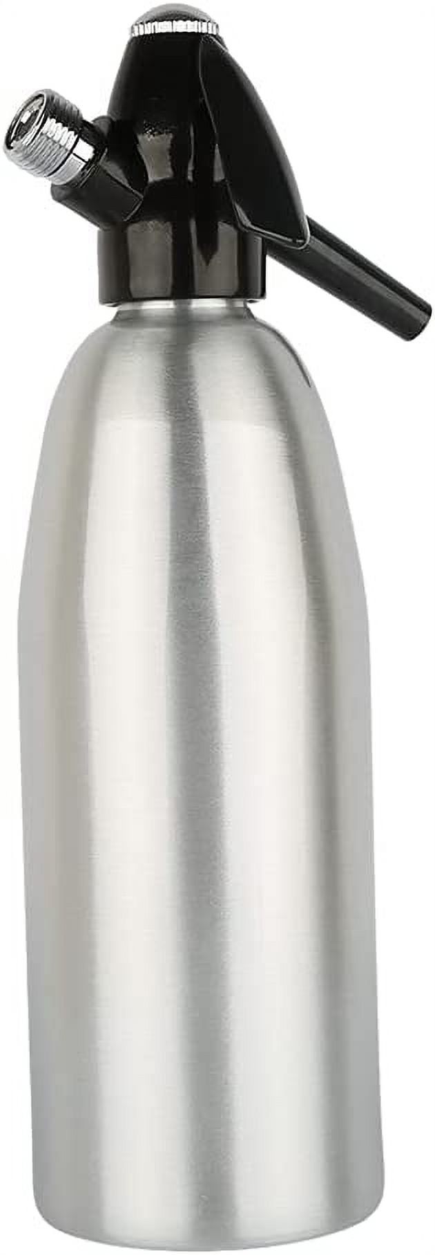 Aluminum Soda Siphon, Sparkling Water Maker, Seltzer & Soda Dispenser, Compatible with Standard ...
