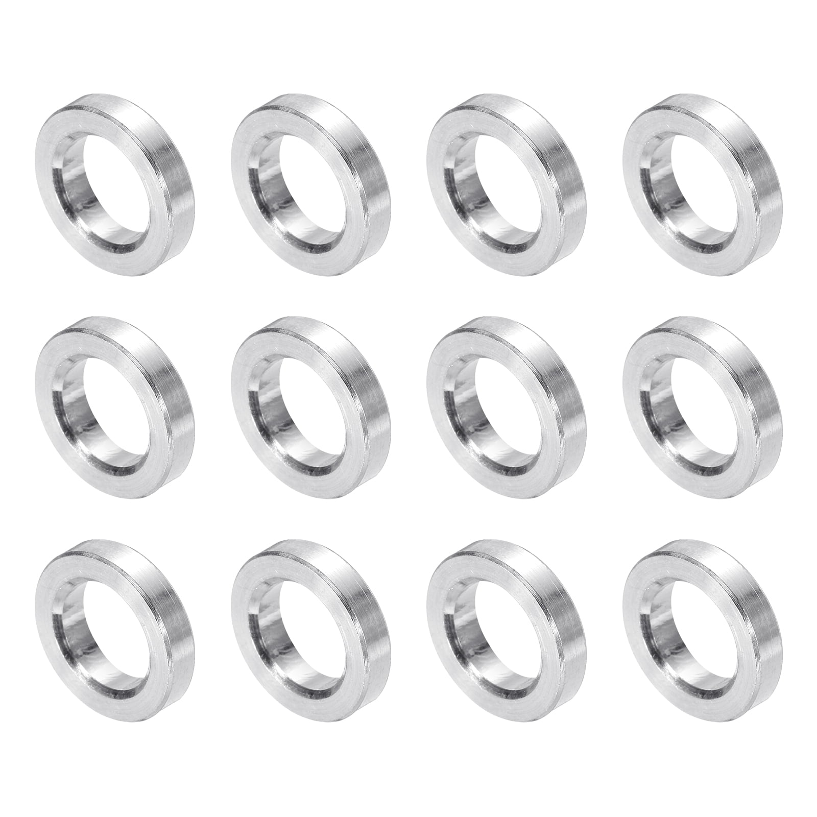 Aluminum Spacer Round Column 2/5 " OD x 1/4 " ID x 0.08 " Length Washer ...