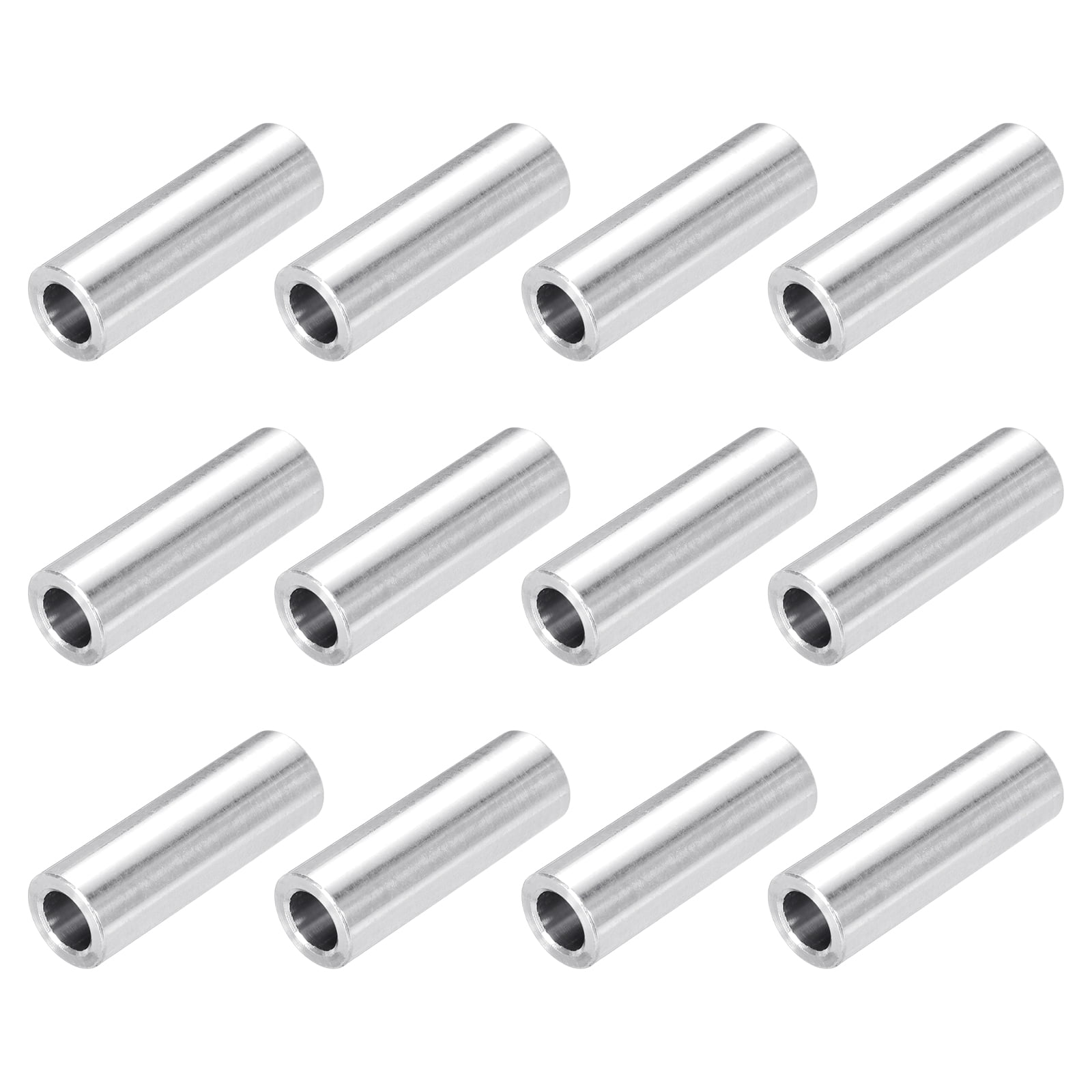 Aluminum Spacer Round Column 2/5 " OD x 1/4 " ID x 1.18 " Length Washer ...