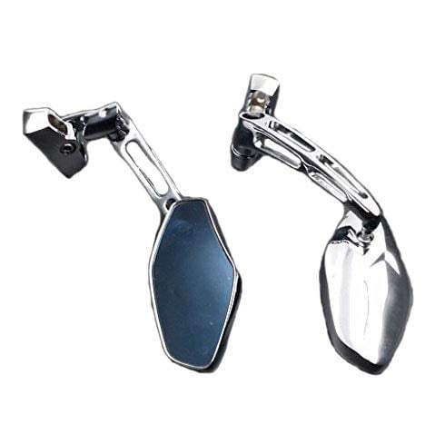 Aluminum Sport Street Bike Rearview Racing Side Rear View Mirror ...