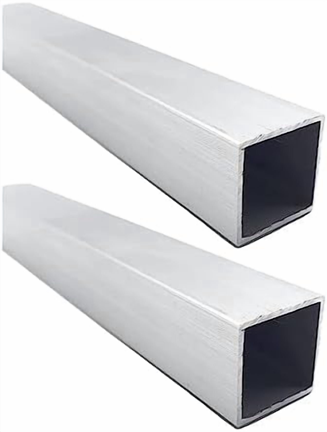 Aluminum Square Tubing 2Pcs 76mm x 76mm x 760mm Long Wall Thickness 1 ...
