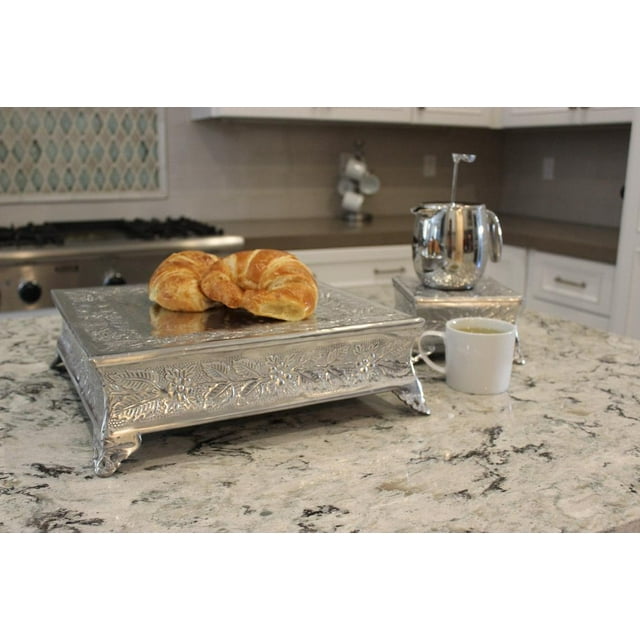 Aluminum Square Wedding Cake Stand (Square, 12.25" inch) - Walmart.com