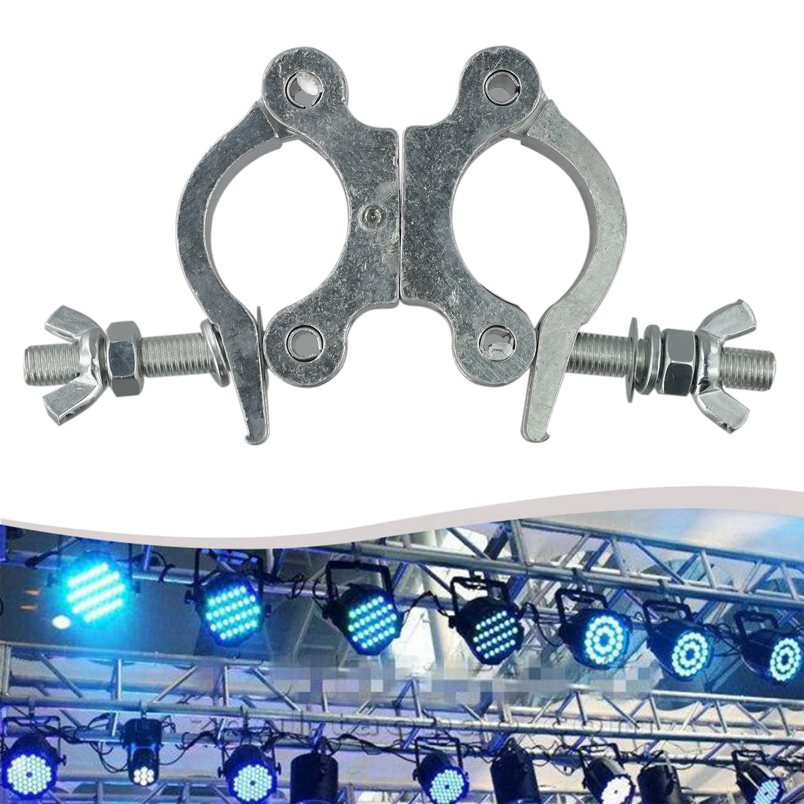 Aluminum Stage Light Fixture Hook Reliable 30mm Double Ring Design ...