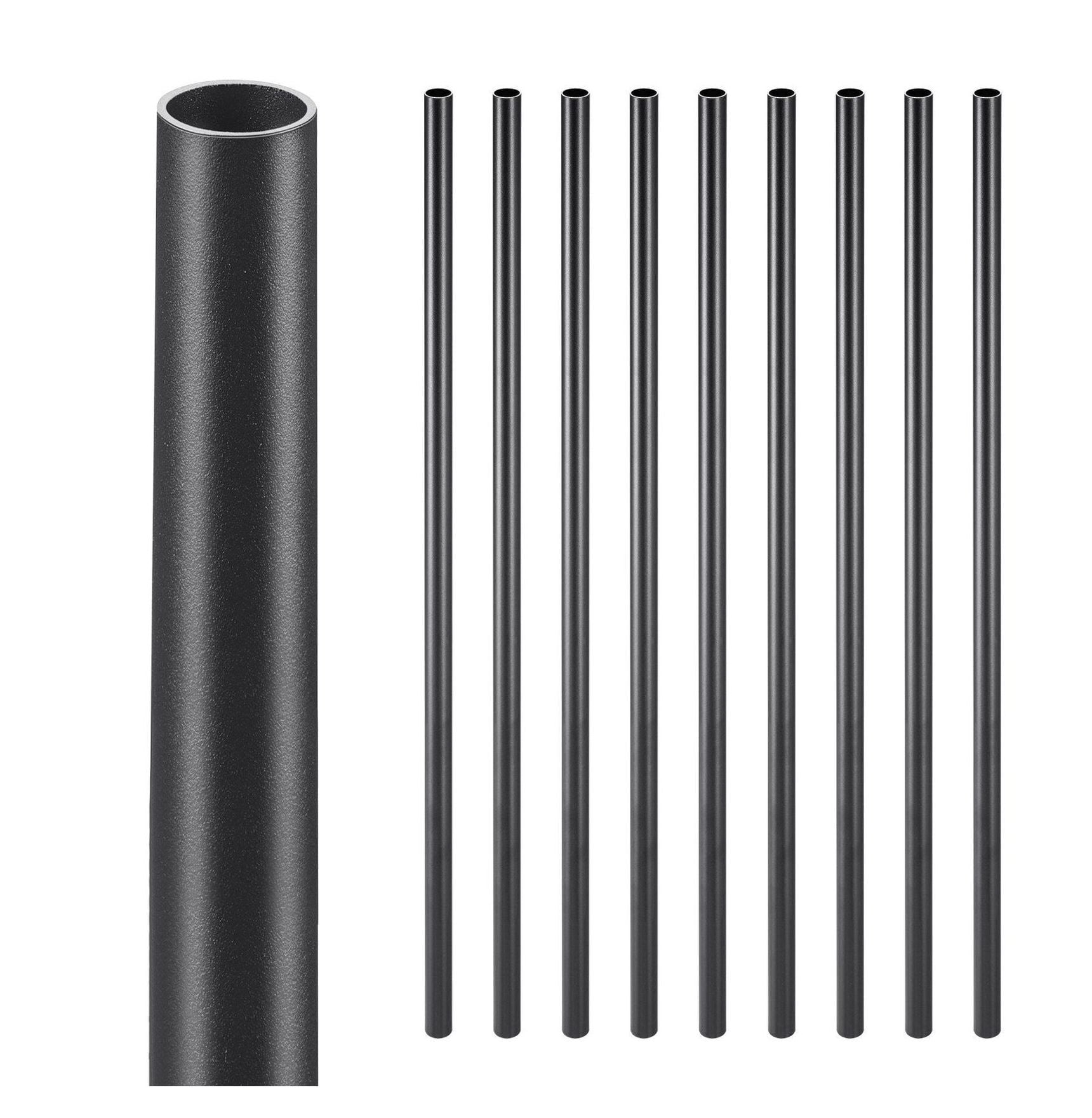 Aluminum Stair Balusters 101 Pack, 26 Inch Matte Black Metal Railing ...