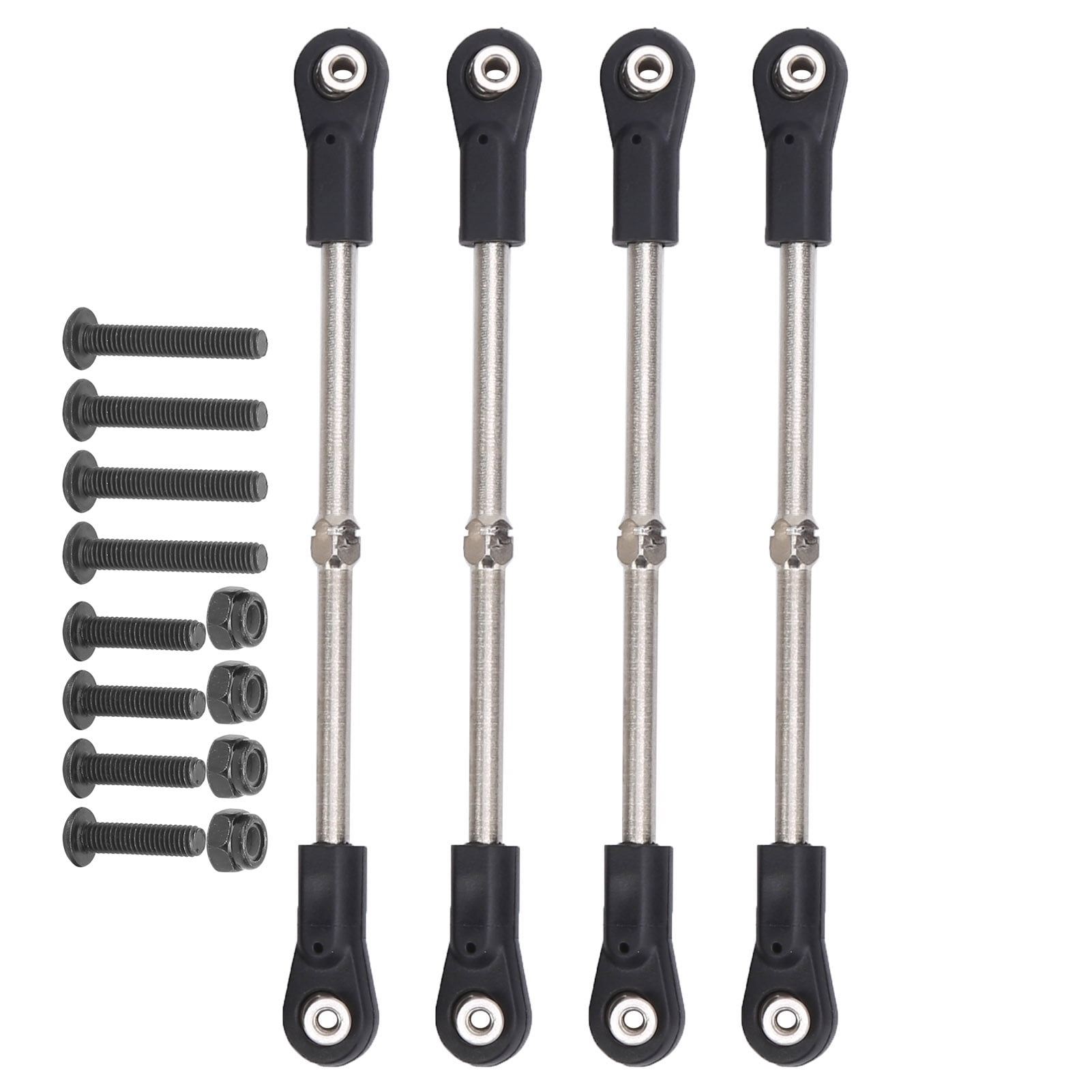 Aluminum Steering Linkage Servo Link Pull Rod Turnbuckle,M4 Steering Linkage Rod Set Adjustable ...