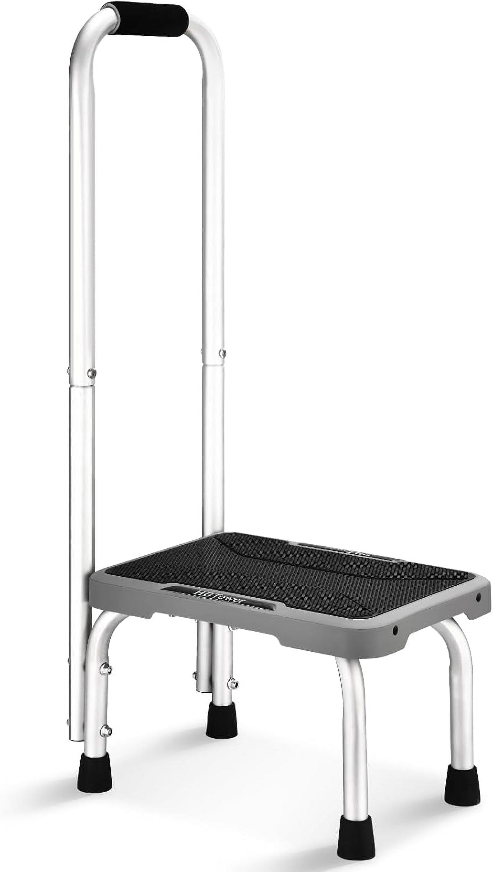 Aluminum Step Stool with Handle for Elderly, Lightweight Step Stools ...