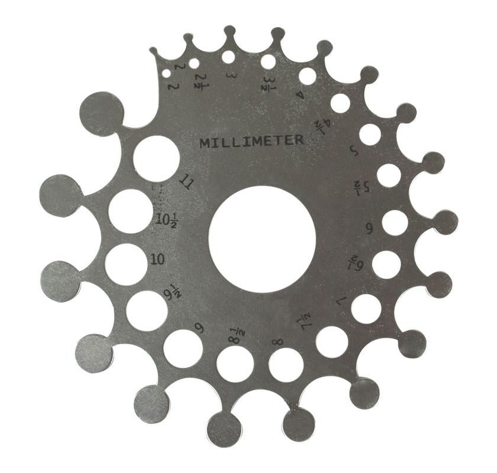 Aluminum Stone and Sizer with Millimeters and Carat Measurements ...