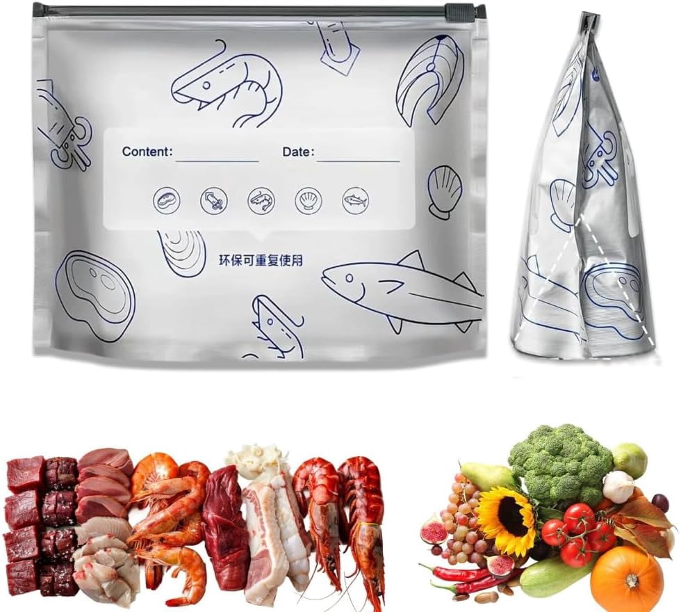 Aluminum Storage Bags For Freezer, Durable Aluminum Foil Storage Bag ...